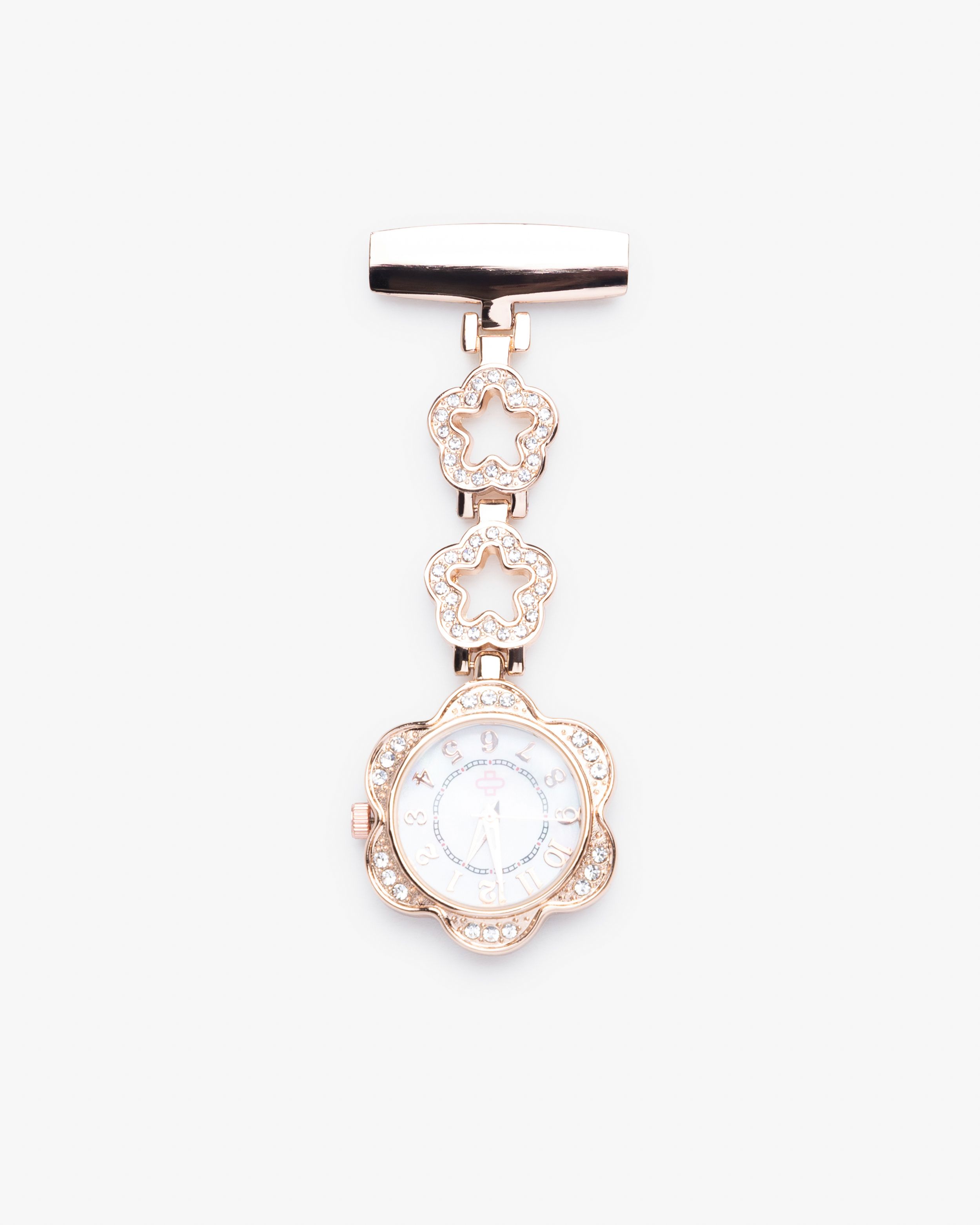 Hoitajan Kello Kukka Strassi Roseekulta | Color4care