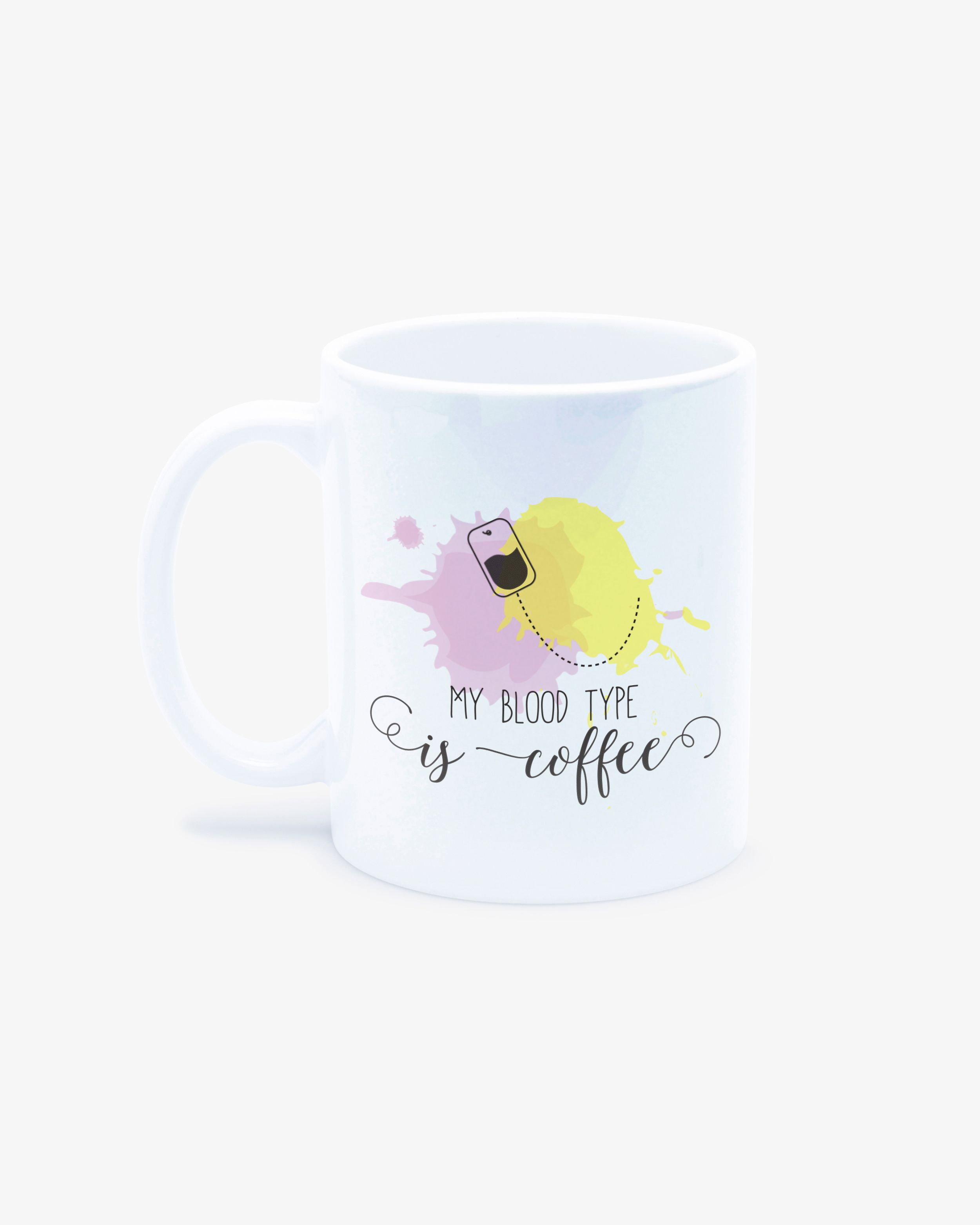 Mugg BloodType | Passande och rolig mugg - köp idag
